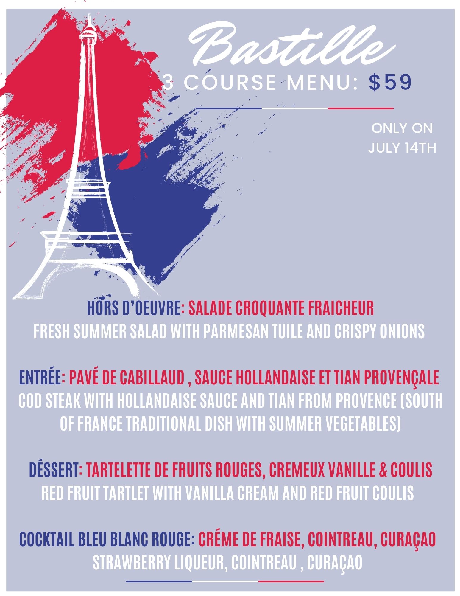 Bastille Day Dinner - Voilà